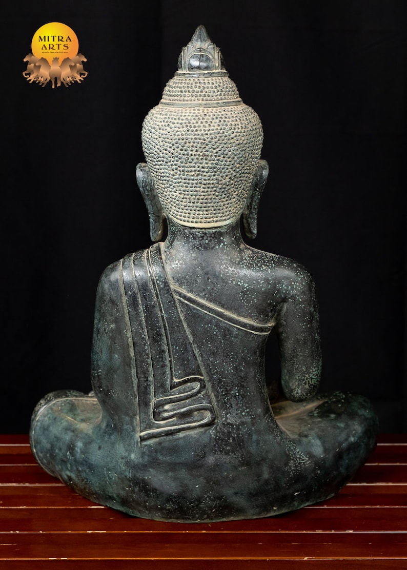 Earth Touching Buddha 17 Buddha Statue in Bhumisparsha Mudra Antique ...