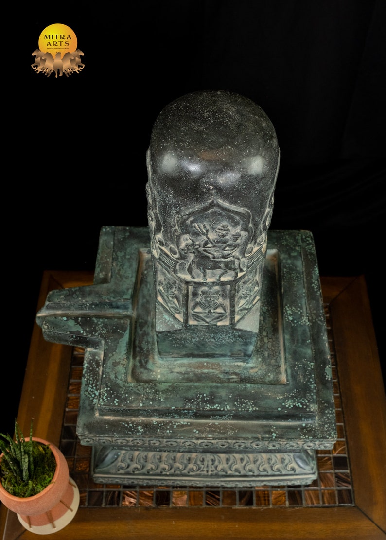 21” Cambodian Bronze Shiva Lingam Symbol of Shiva Distinctive Details ...