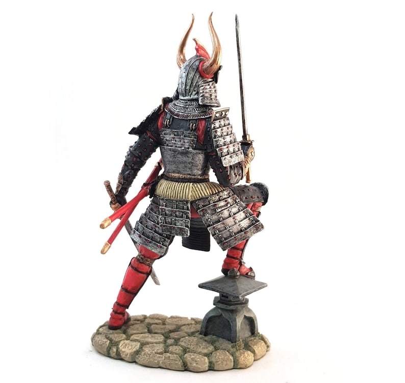 9.8 Inch Authentic Samurai Statue Japanese Samurai Statue Samurai ...