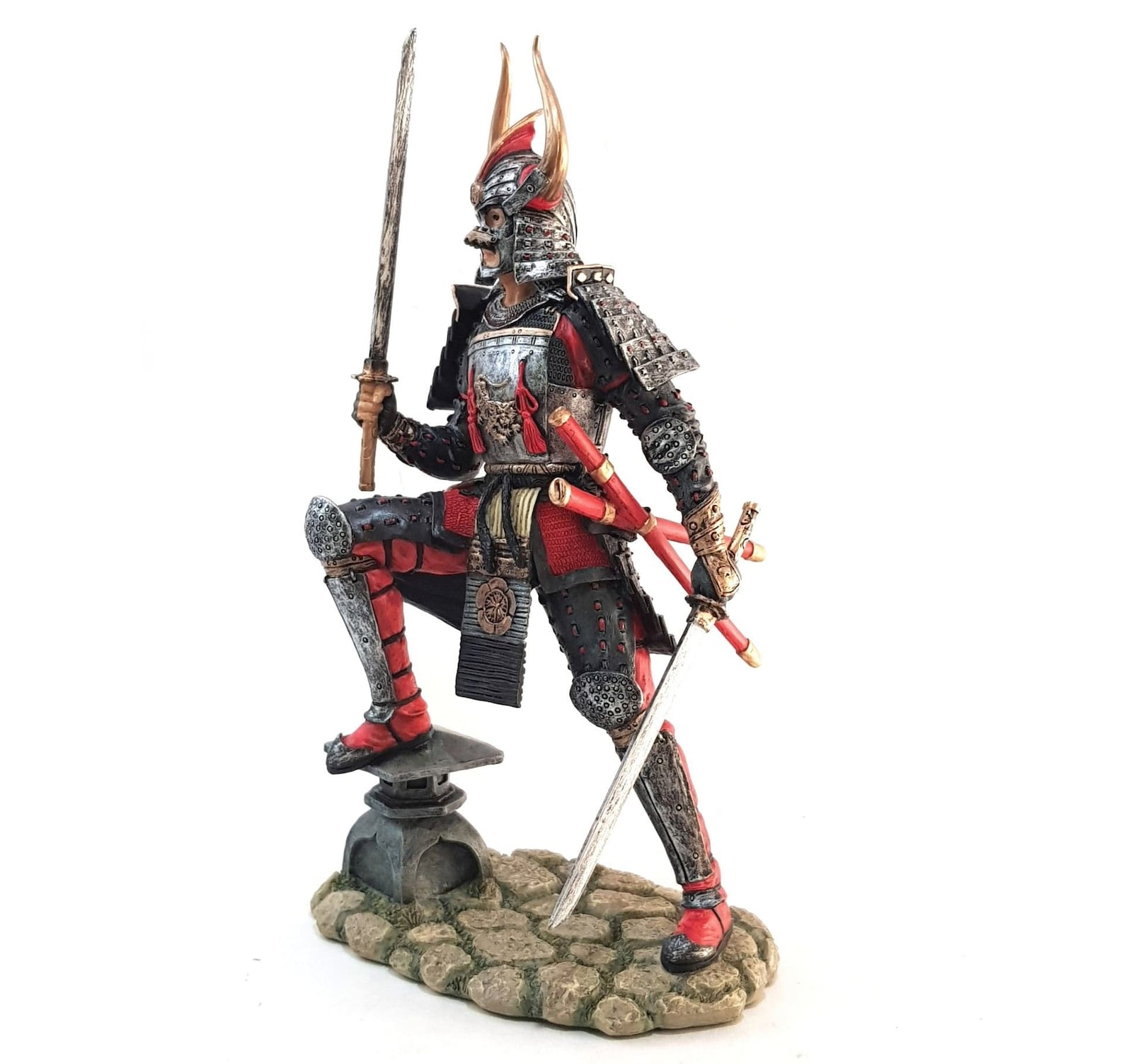 9.8 Inch Authentic Samurai Statue Japanese Samurai Statue Samurai ...