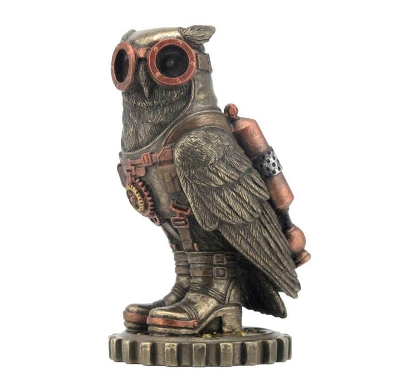 Steampunk Rocket Owl A Marvel of Mechanical Artistry - Etsy