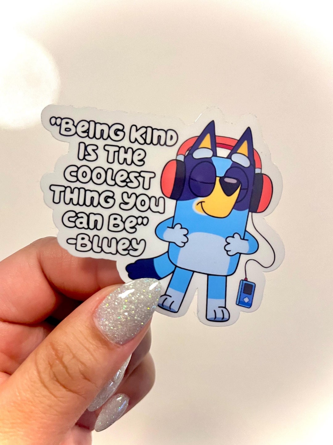 Bluey, Being Kind, Kids Stickers, Family Stickers, Water-resistant ...