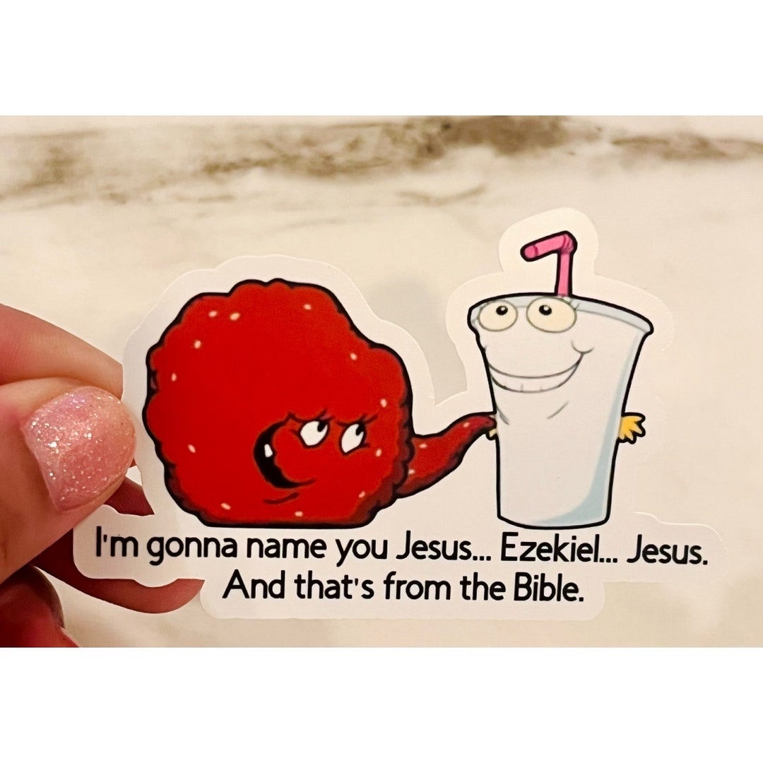 Jesus Ezekiel Jesus Meatwad Aqua Teen ATHF Sticker - Etsy