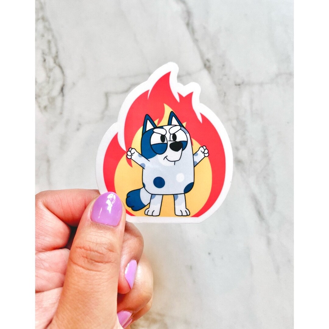 Muffin, Rage, Toddlers, Bluey, Stickers - Etsy