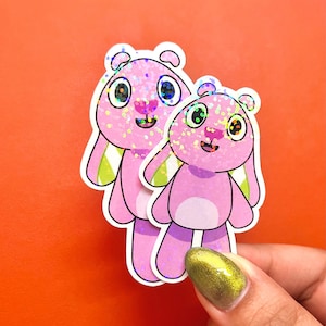 Floppy, Bingo’s Toy, Bunny, Plush, Nighttime: Water-resistant Sticker ...