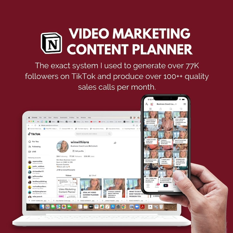 Notion Template Content Planner for Videos, Reels | Social Media ...