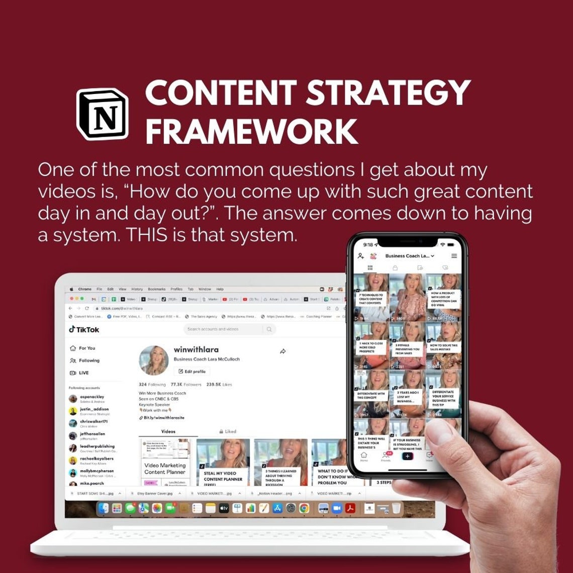 Social Media Content Idea Framework: Notion Template | Content Ideas ...