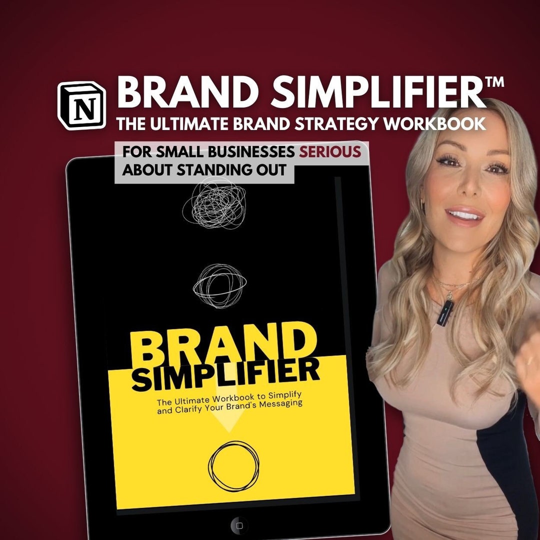 Brand Strategy Workbook for Small Business Notion | Brand Message ...