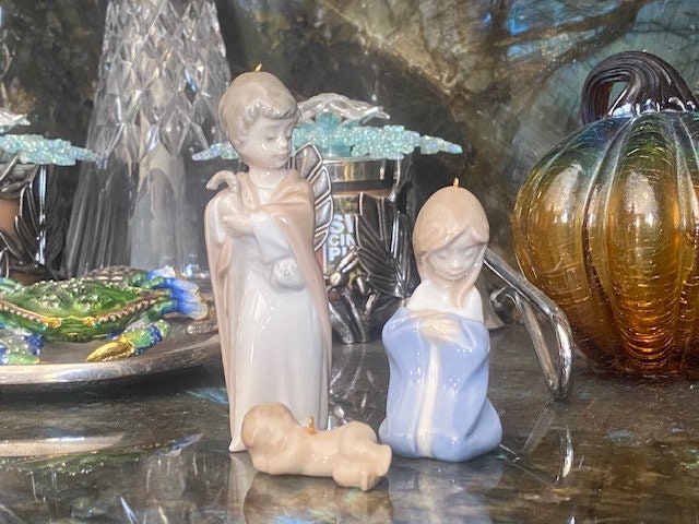 Lladro Holy Family Set of 3 Miniature Ornaments - Etsy