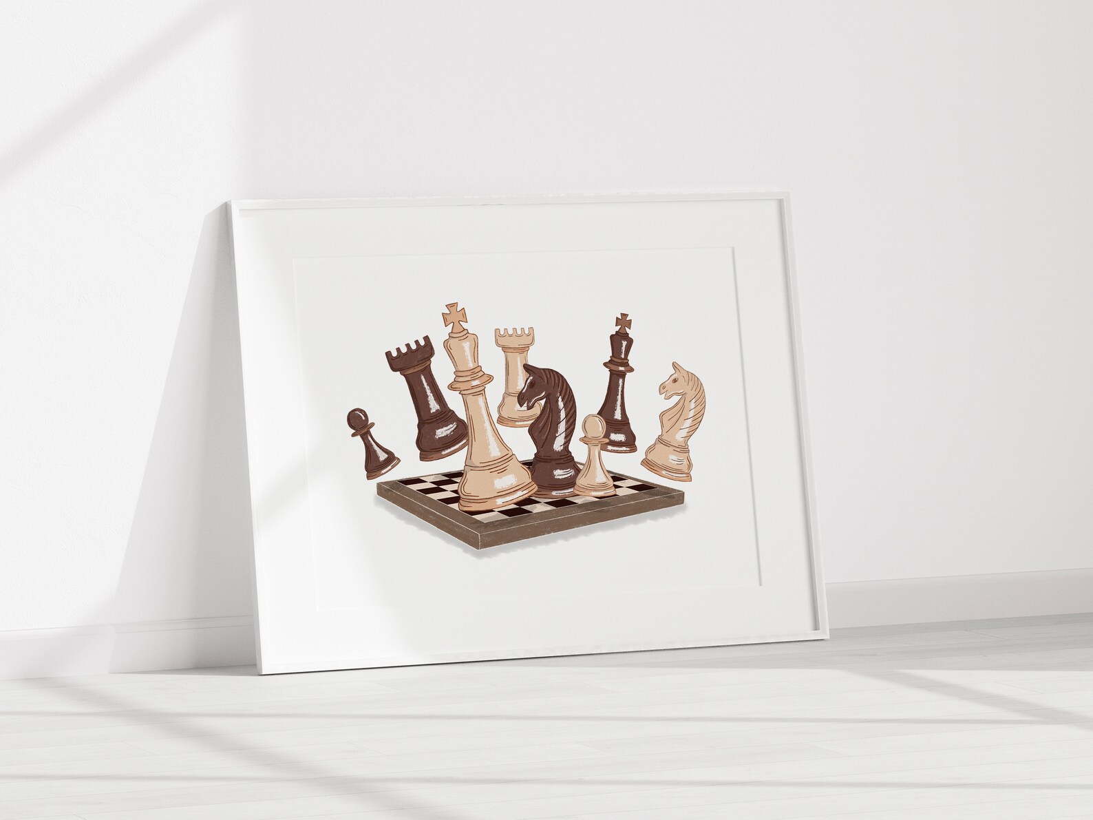 Watercolor Chess | Hand Painted | Chess Clipart | Watercolor Chess ...