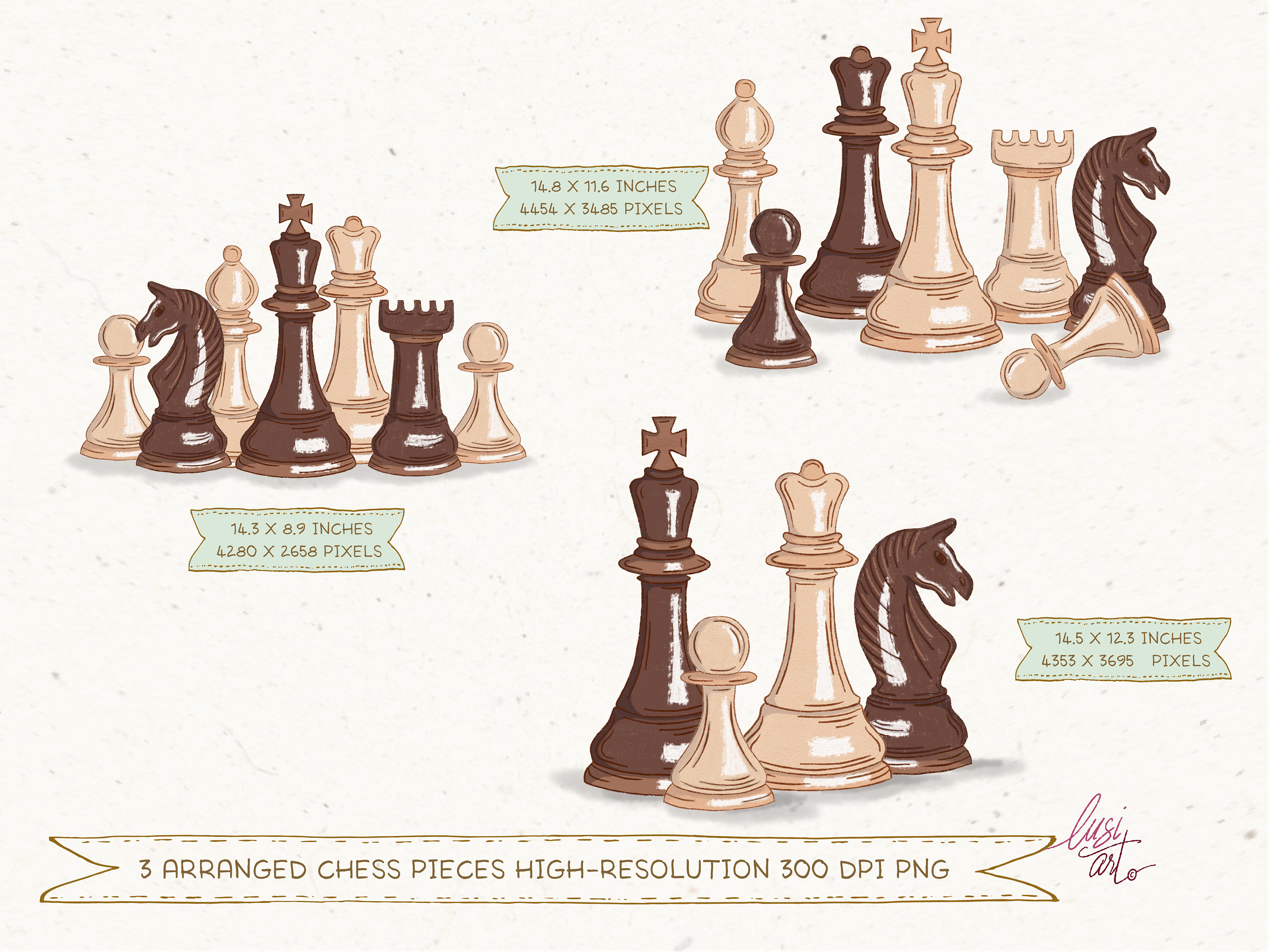 Watercolor Chess | Hand Painted | Chess Clipart | Watercolor Chess ...