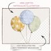 Party Balloons | Watercolor Clipart | Hand Painted | Balloon Clipart ...