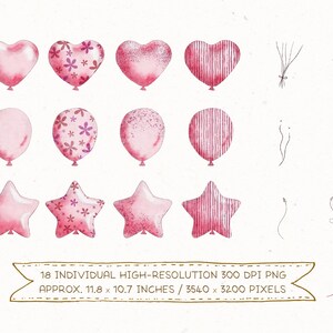 Celebration Balloons | Watercolor Clipart | Hand Painted | Nursery Art ...