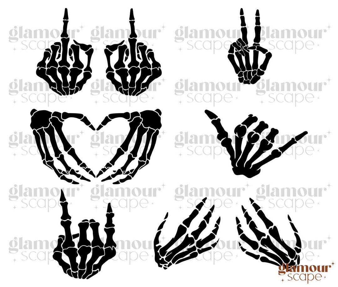 Skeleton Hands SVG Skull Skeleton Hand Halloween Svg Rack Hand Svg ...