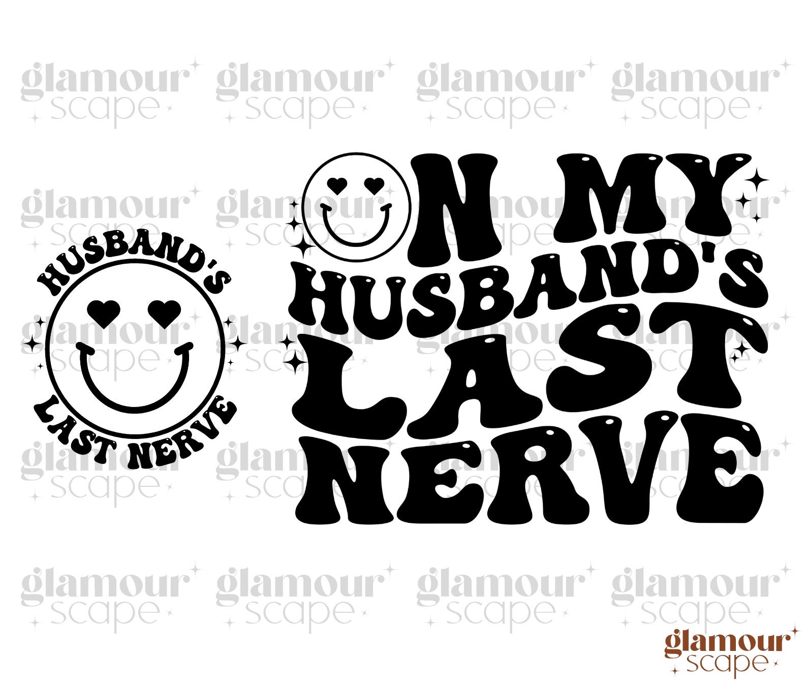 On My Husband's Last Nerve Svg/png Clipart Wife Life Svg - Etsy