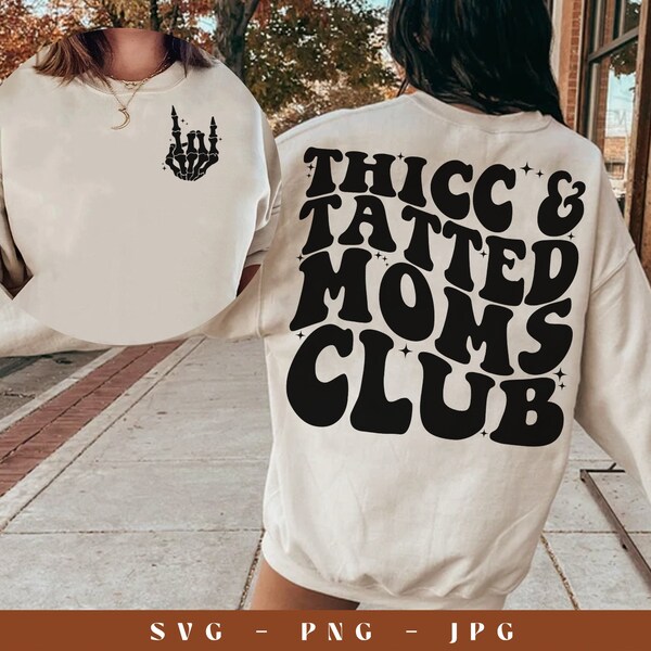 Thicc Tatted Tired Svg - Etsy
