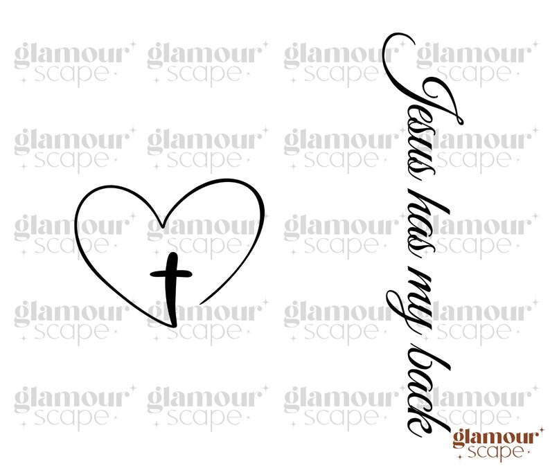 Jesus Has My Back SVG Christian Instant Digital Download - Etsy