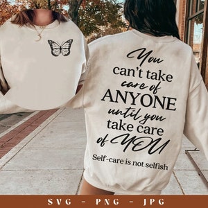 Take Care of You SVG PNG, Svg Cut Files for Cricut, Self Love Svg ...
