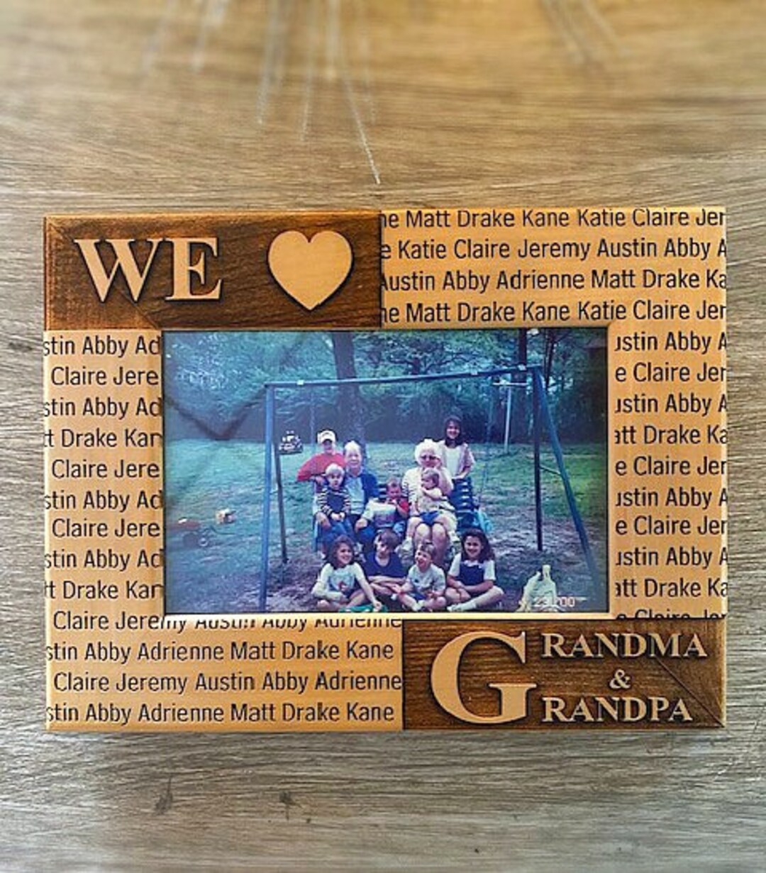 Personalized We Love Our Grandparents Picture Frame, Grandparents Gift ...