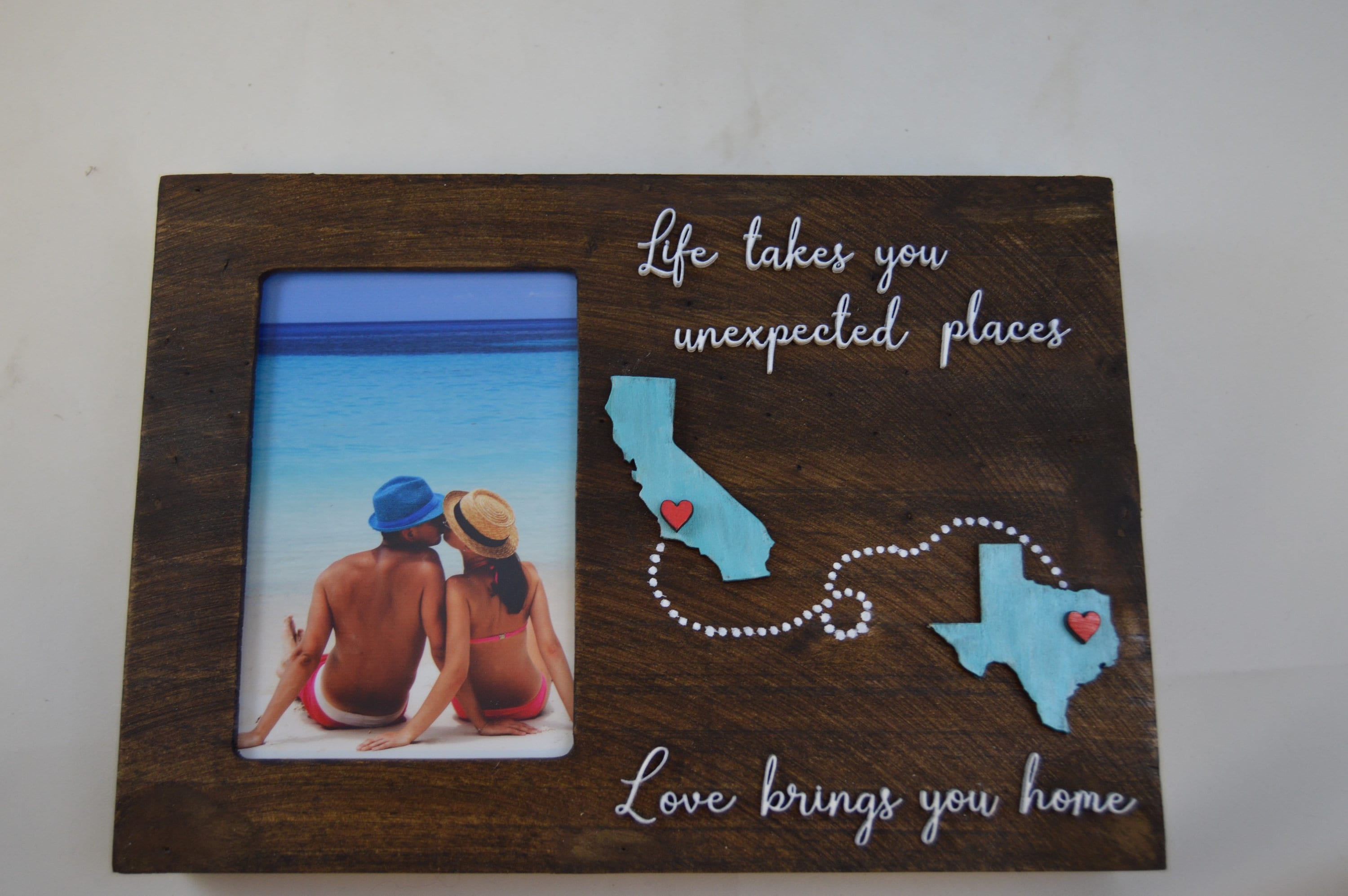 Personalized Long Distance Relationship Picture Frame States - Etsy