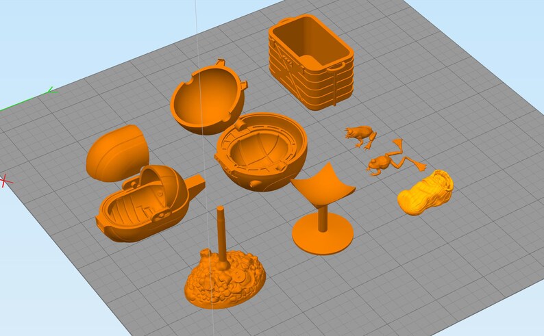 Mandalorian Grogu Set 3D Print Model - Etsy