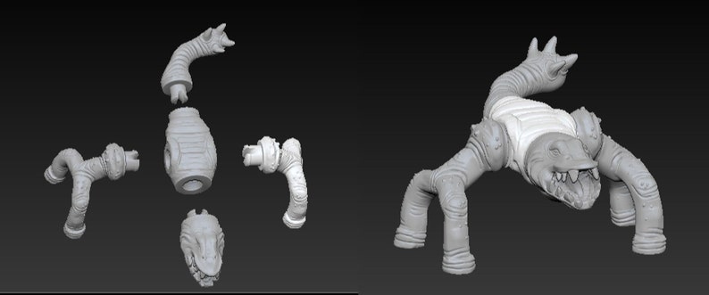 Modelo articulado de impresión 3D de personaje Houjix dejarik - Etsy México