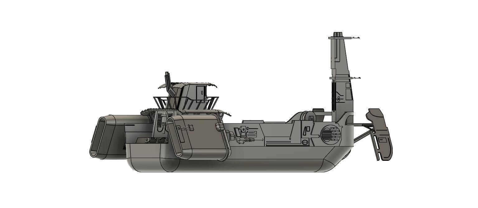 Quarren Fishing Vessel Mandalorian 3D Print Model - Etsy