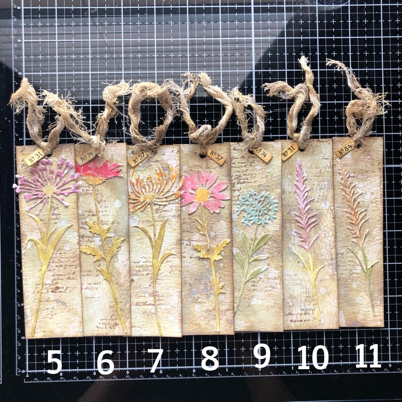 Handmade Vintage Junk Journal Bookmarks - Etsy