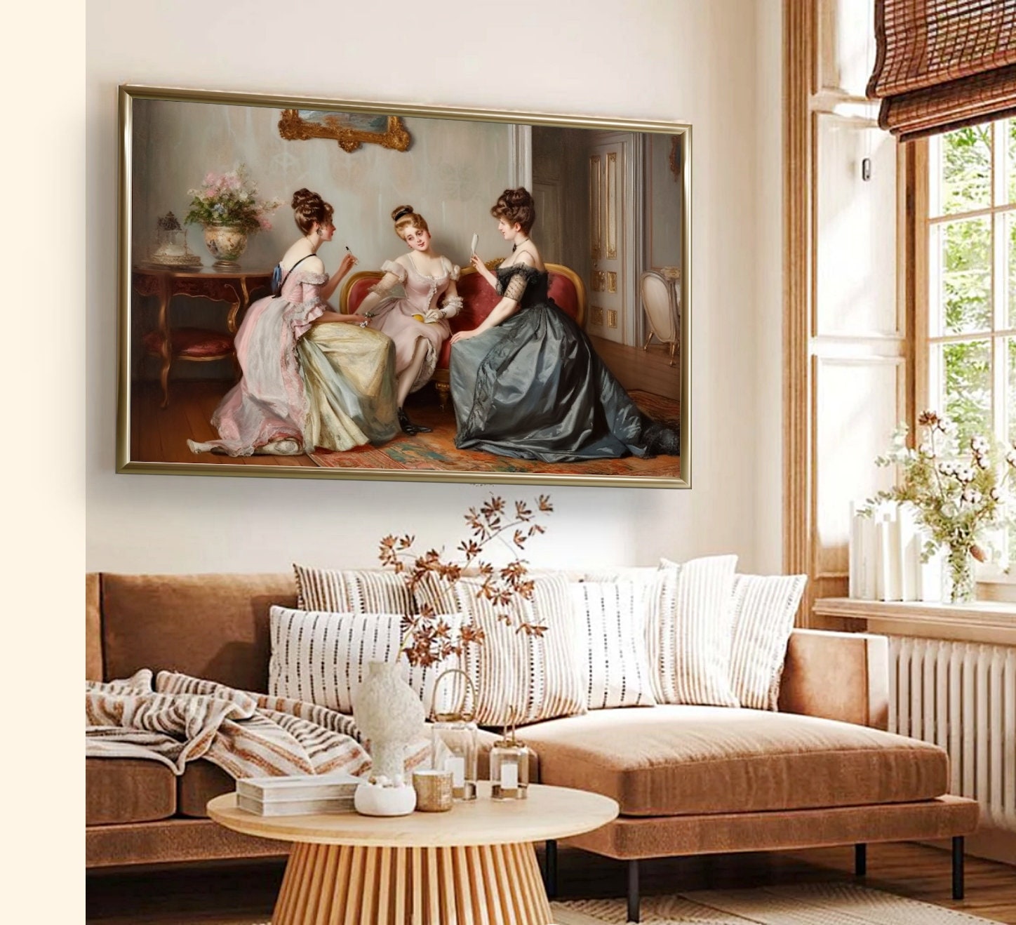 Vintage Women Print | Victorian Women | Antique Painting | Vintage Wall ...