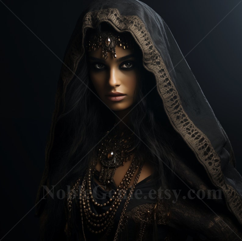 Black Witch | Black Magic | Fantasy | Wall Art | Dark Artwork | AI Art ...
