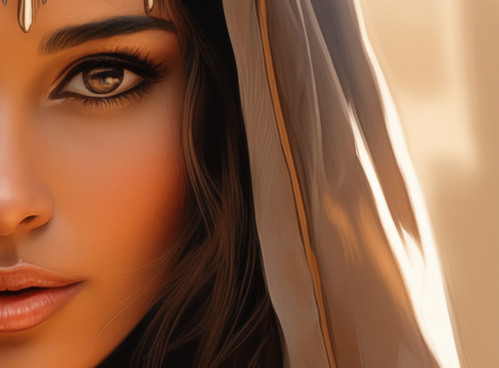 Arabian Princess | Middle Eastern Royalty | Beautiful Woman | Digital ...
