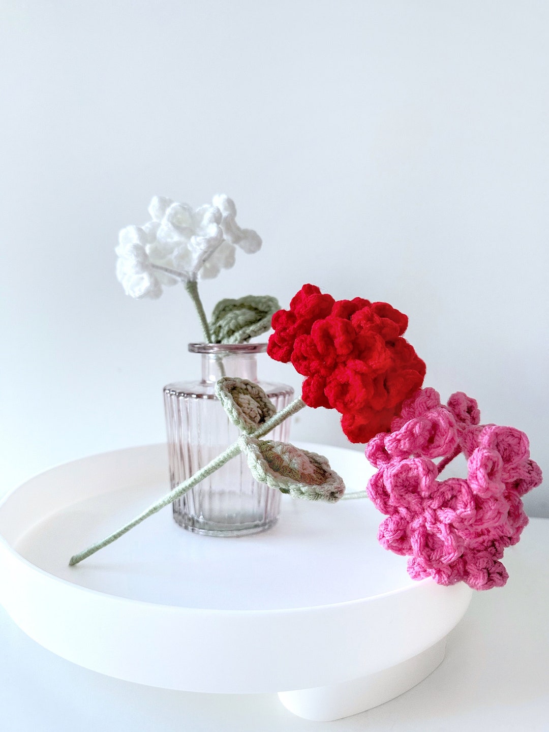 Crochet Geranium | Crochet Flowers | Floral Ornament | Table Decor ...