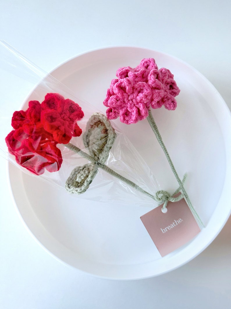 Crochet Geranium | Crochet Flowers | Floral Ornament | Table Decor ...