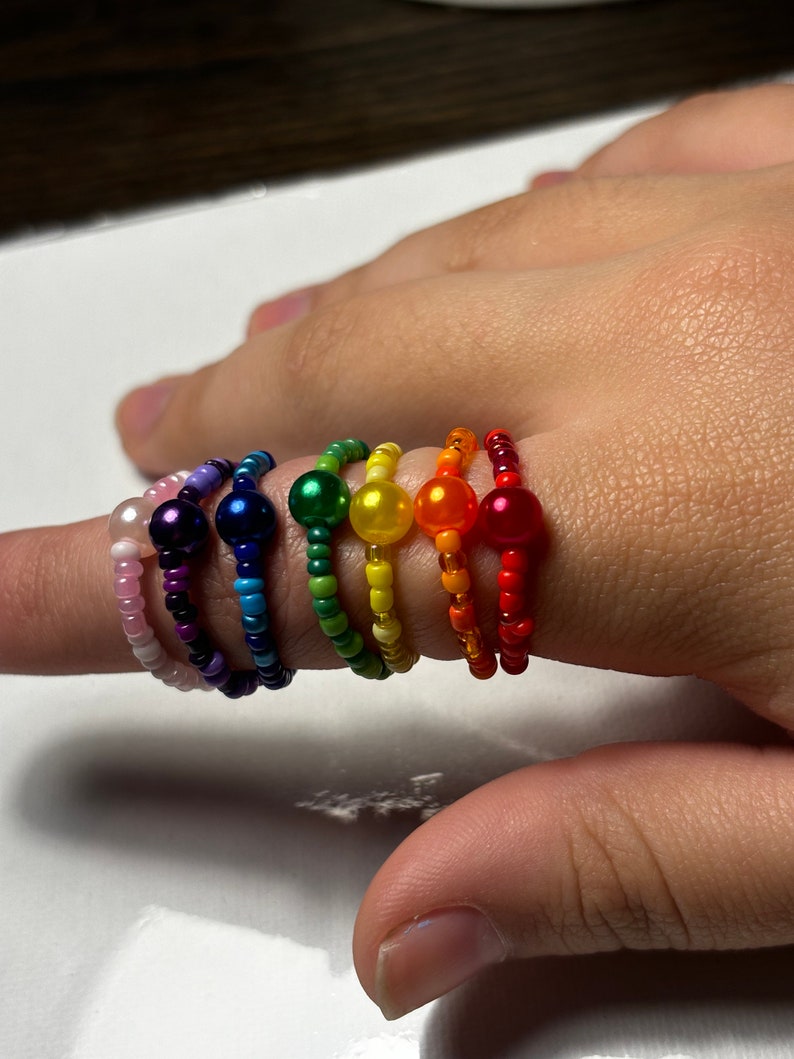 Enhypen Members Dressed in Fruits Inspired Colored Ring Beads - Etsy