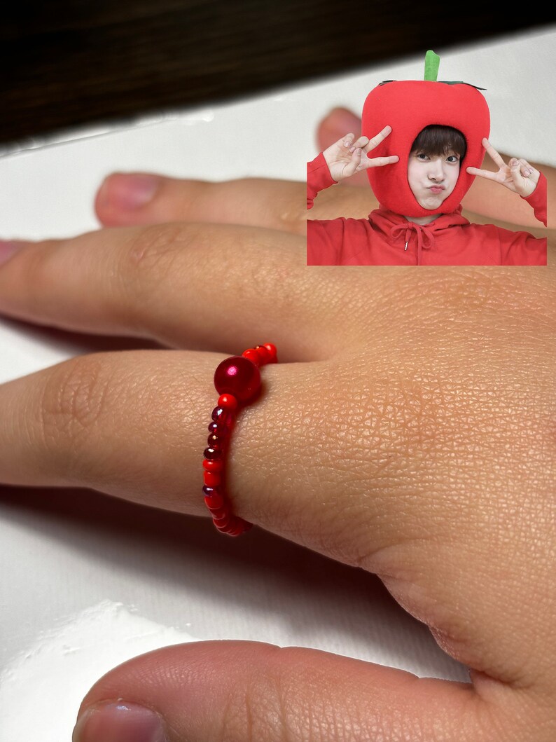 Enhypen Members Dressed in Fruits Inspired Colored Ring Beads - Etsy