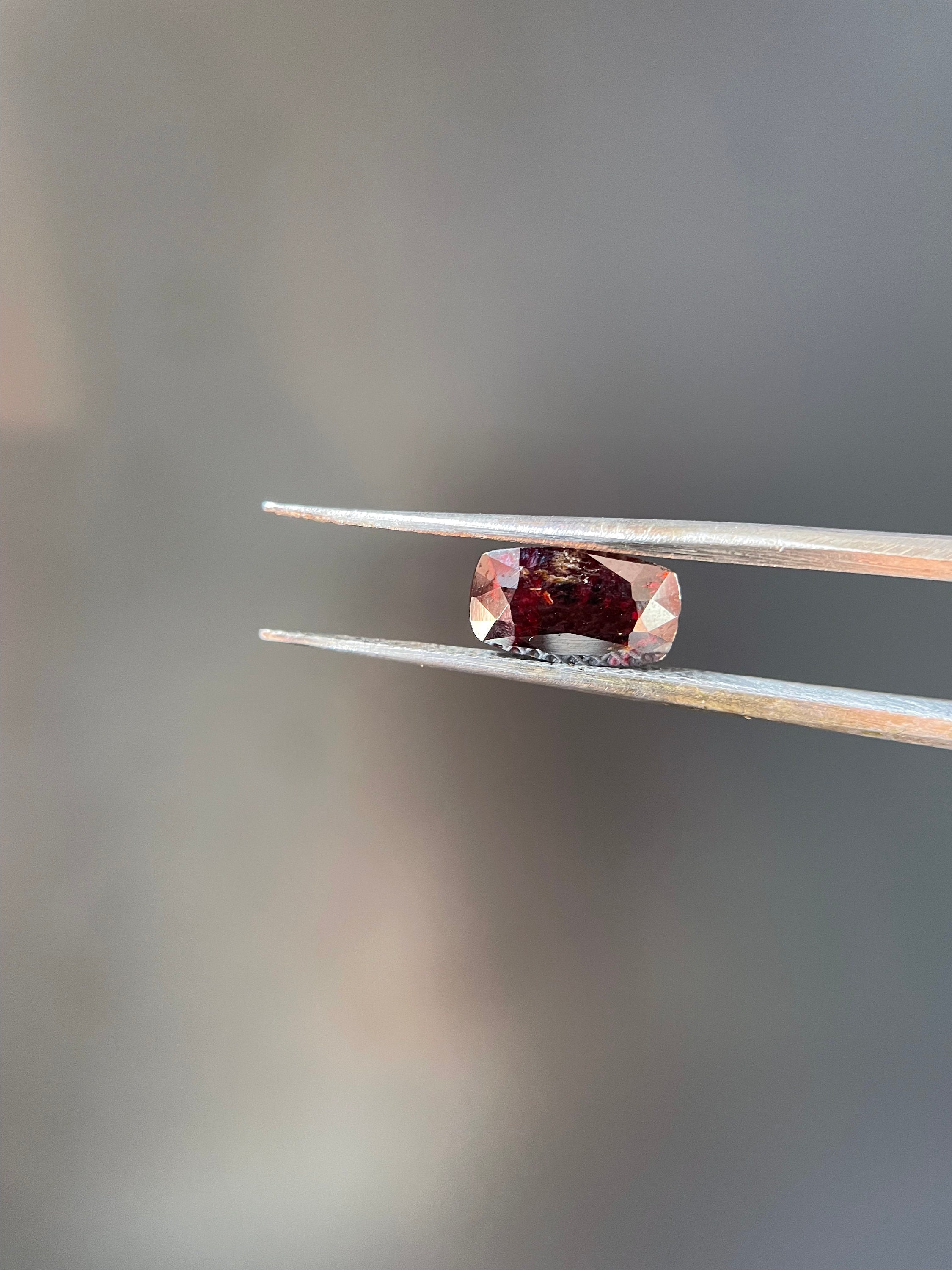 2.37 Natural Mangano Tantalite, Highly Saturated Blood Red Color, Rare ...