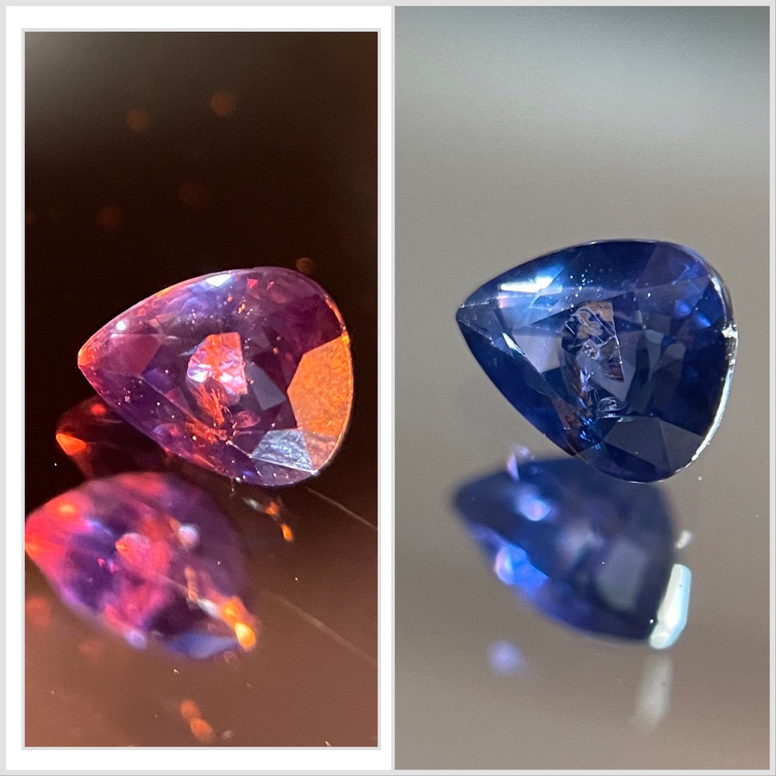 1.10 Ct Color Change Sapphire, Blue to Purplish Pink Natural and ...