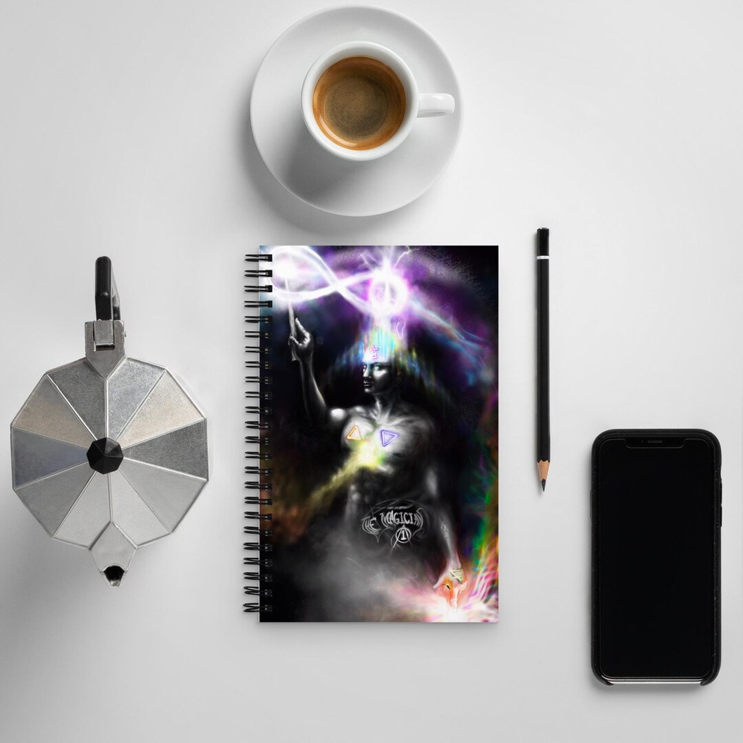 The Magician Dot Notebook or Personal Journal 8.5 X 5.5 Wirebound 140 ...