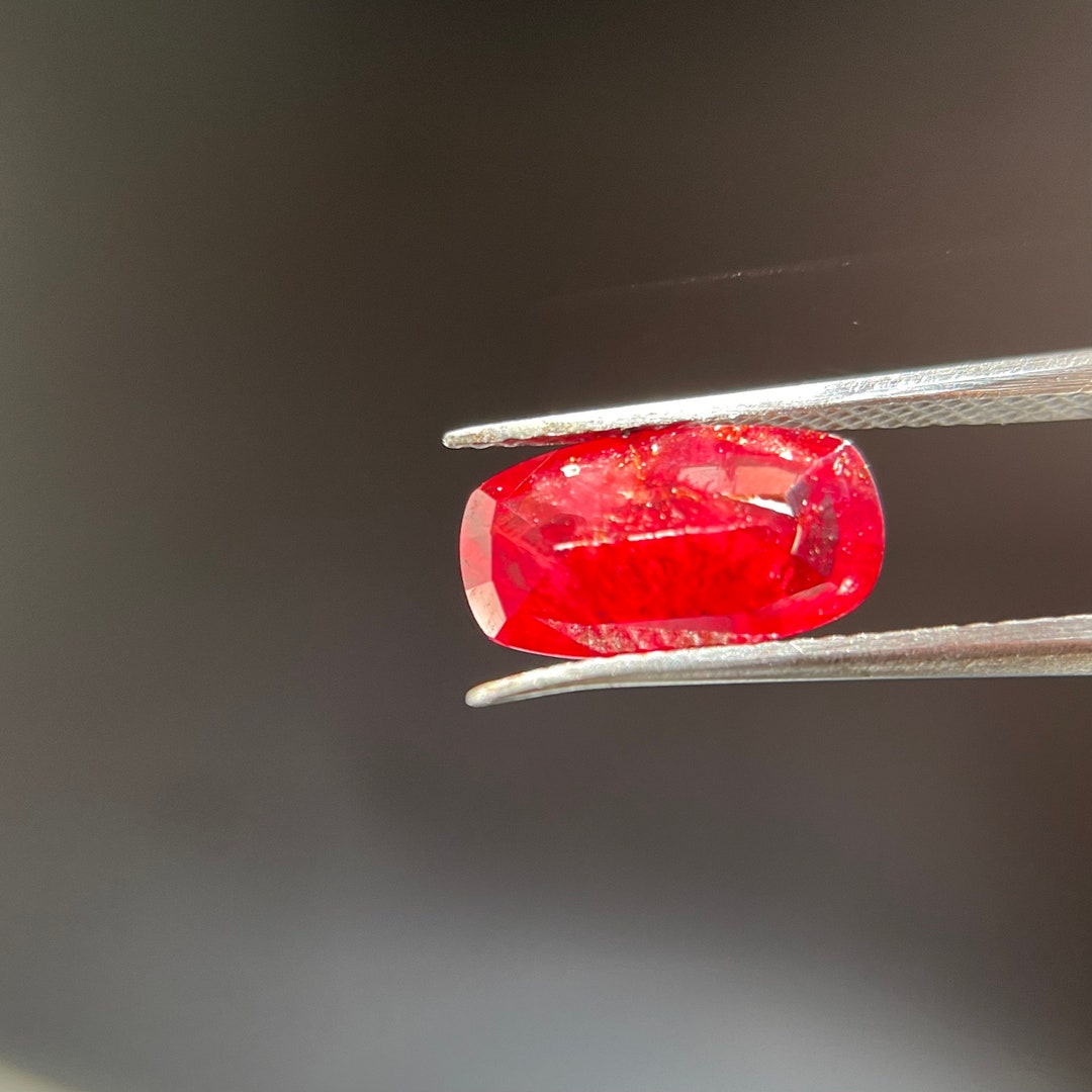 2.37 Natural Mangano Tantalite, Highly Saturated Blood Red Color, Rare ...