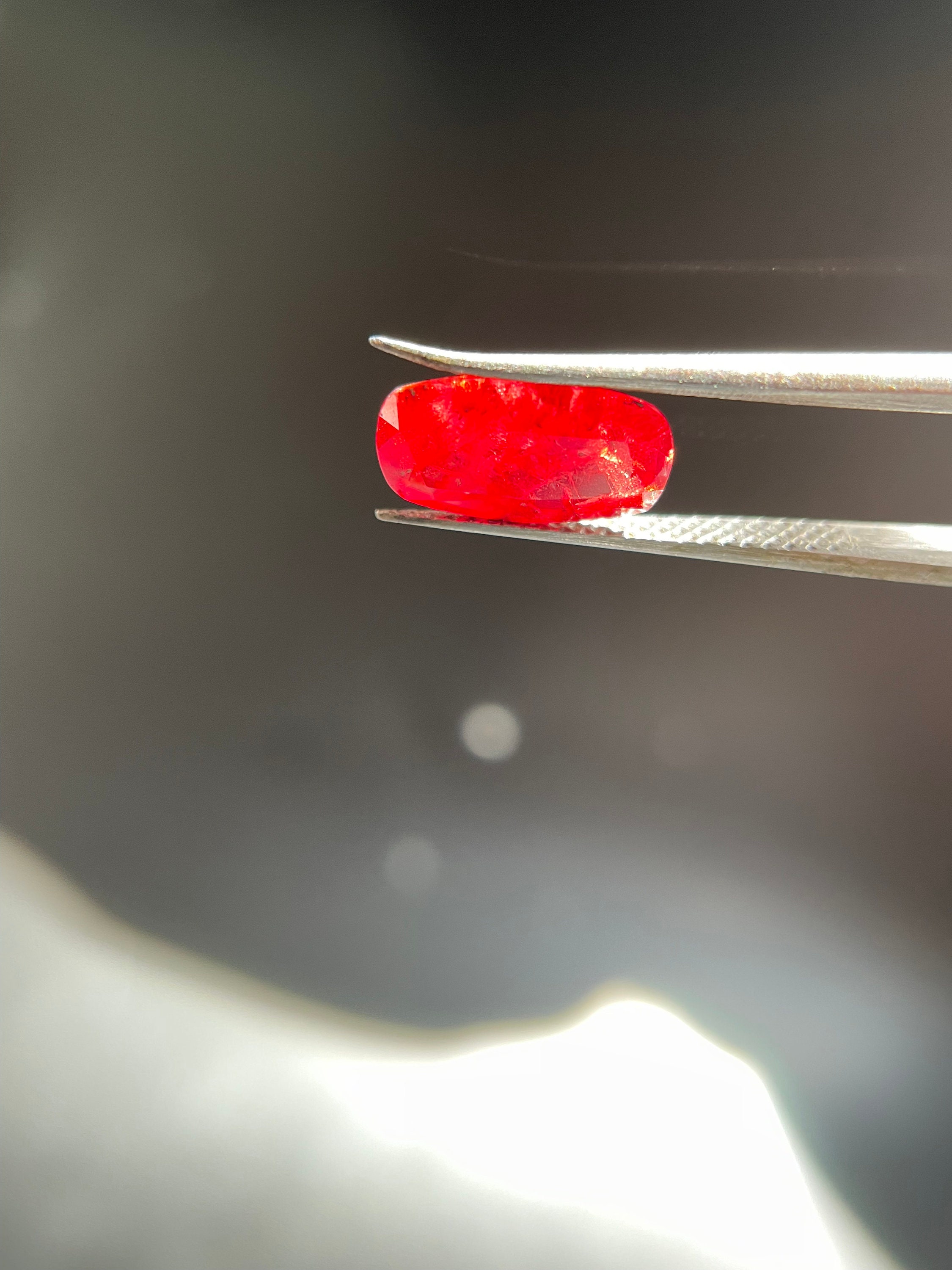 2.37 Natural Mangano Tantalite, Highly Saturated Blood Red Color, Rare ...