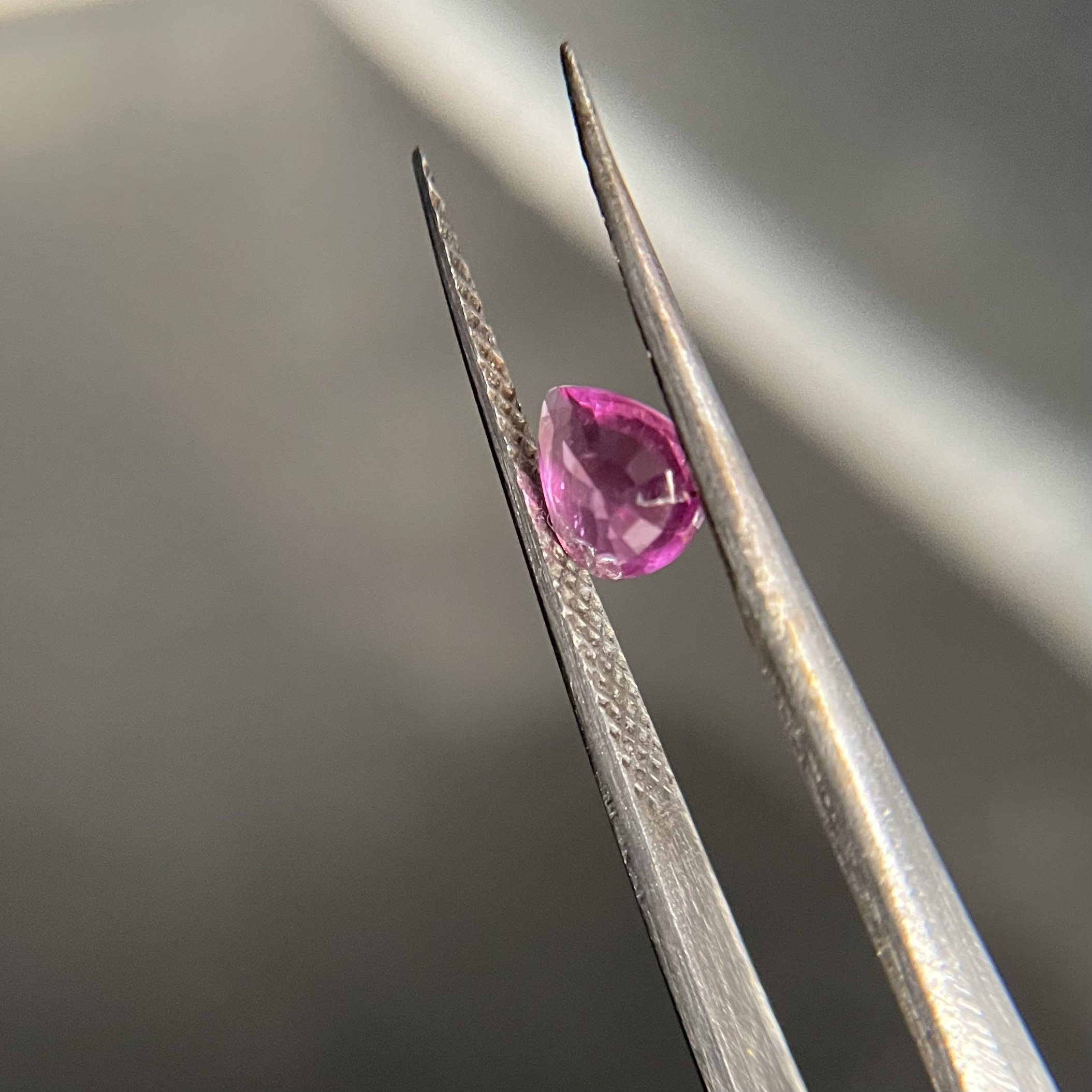 Untreated, Natural, 0.69 Ct Ruby, Pear Cut Loose Precious Gemstone With ...