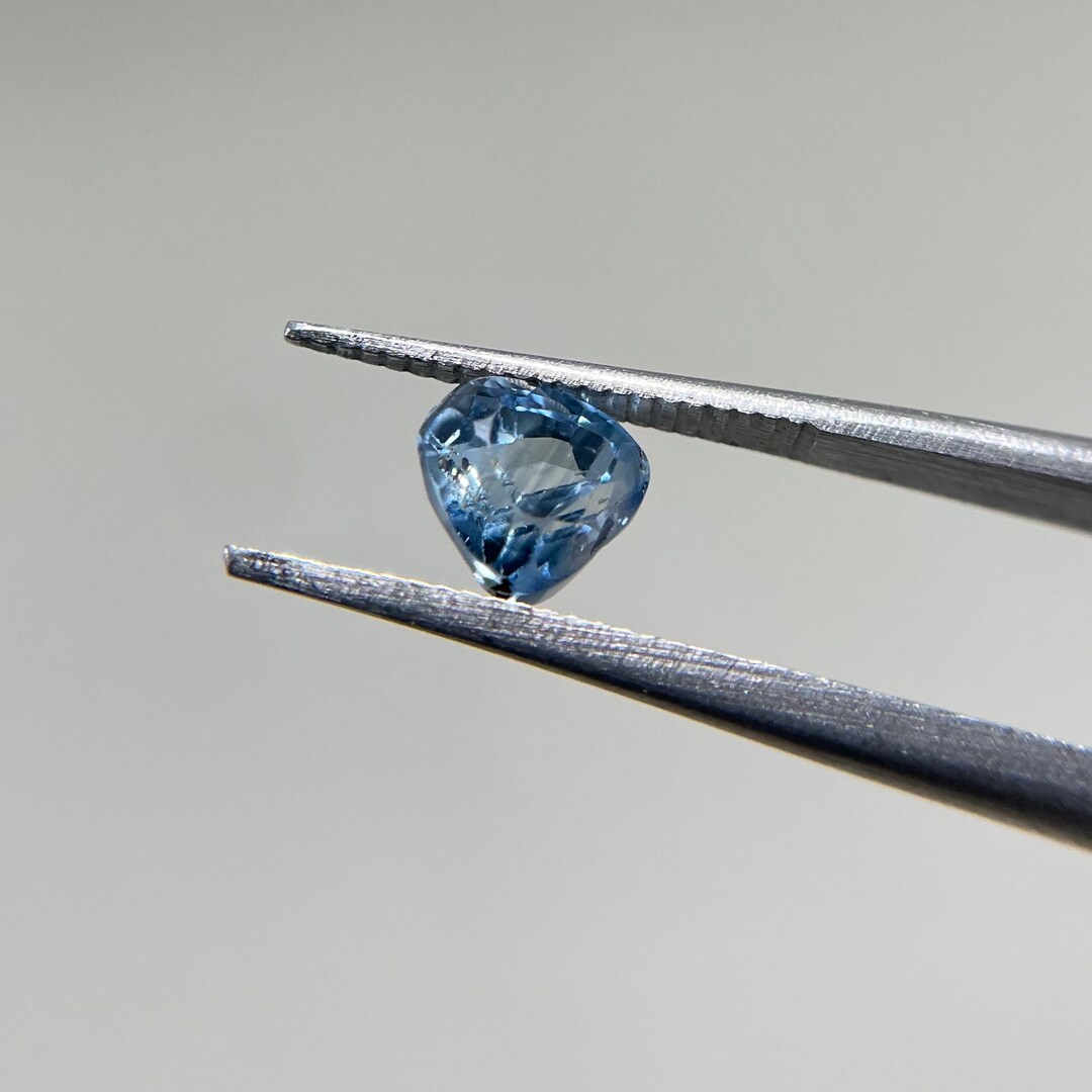 0.85 Ct Benitoite, 6 Mm Trillion Cut, Medium Light Blue, Rare Gemstone ...