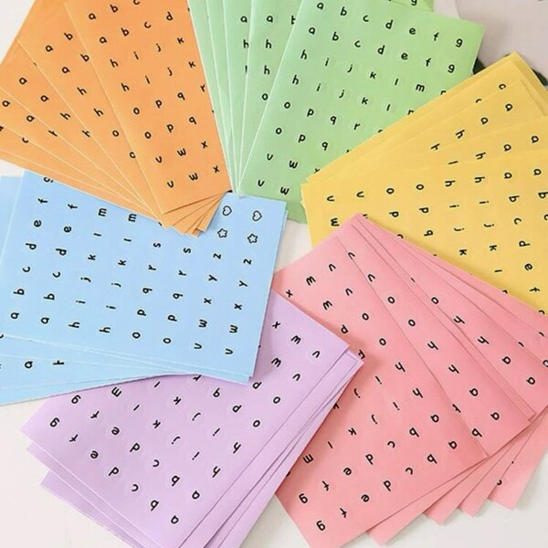 Pink Alphabet Stickers - Etsy