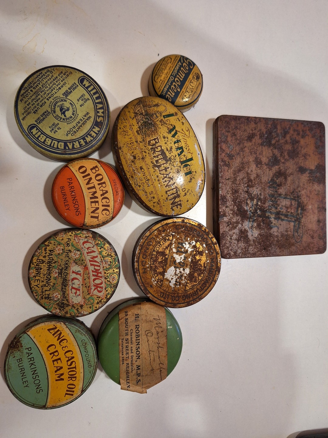 Various Vintage Tins,some Rare - Etsy