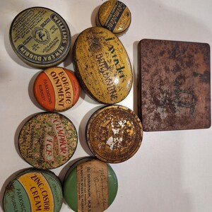 Various Vintage Tins,some Rare - Etsy