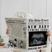 BABY NEWSPAPER New Baby Announcement - Etsy