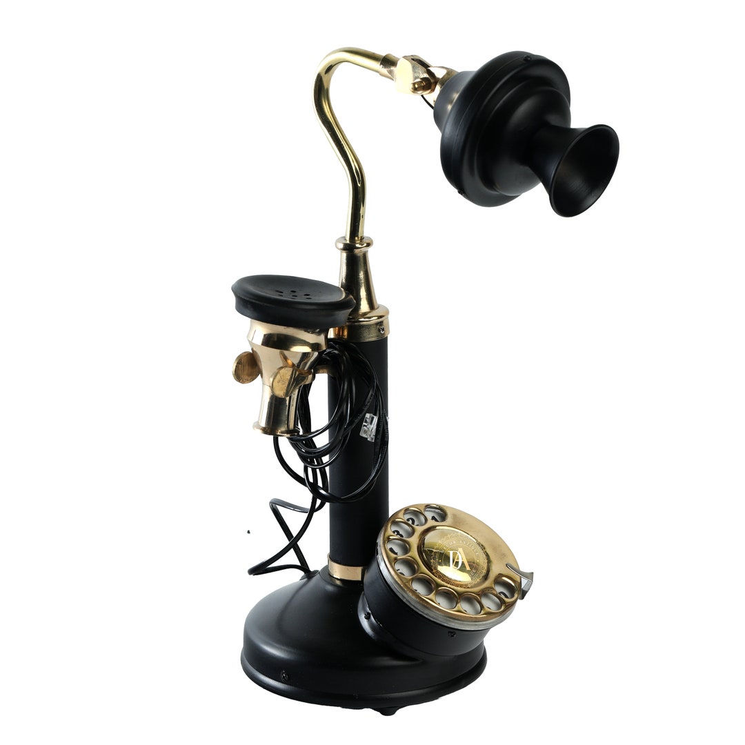 Decorative Table Candlestick Telephone Retro Dial Vintage Old - Etsy