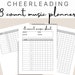 8-count Cheer Music Sheet/choreography Sheet/8-count Music Tracker/8 ...