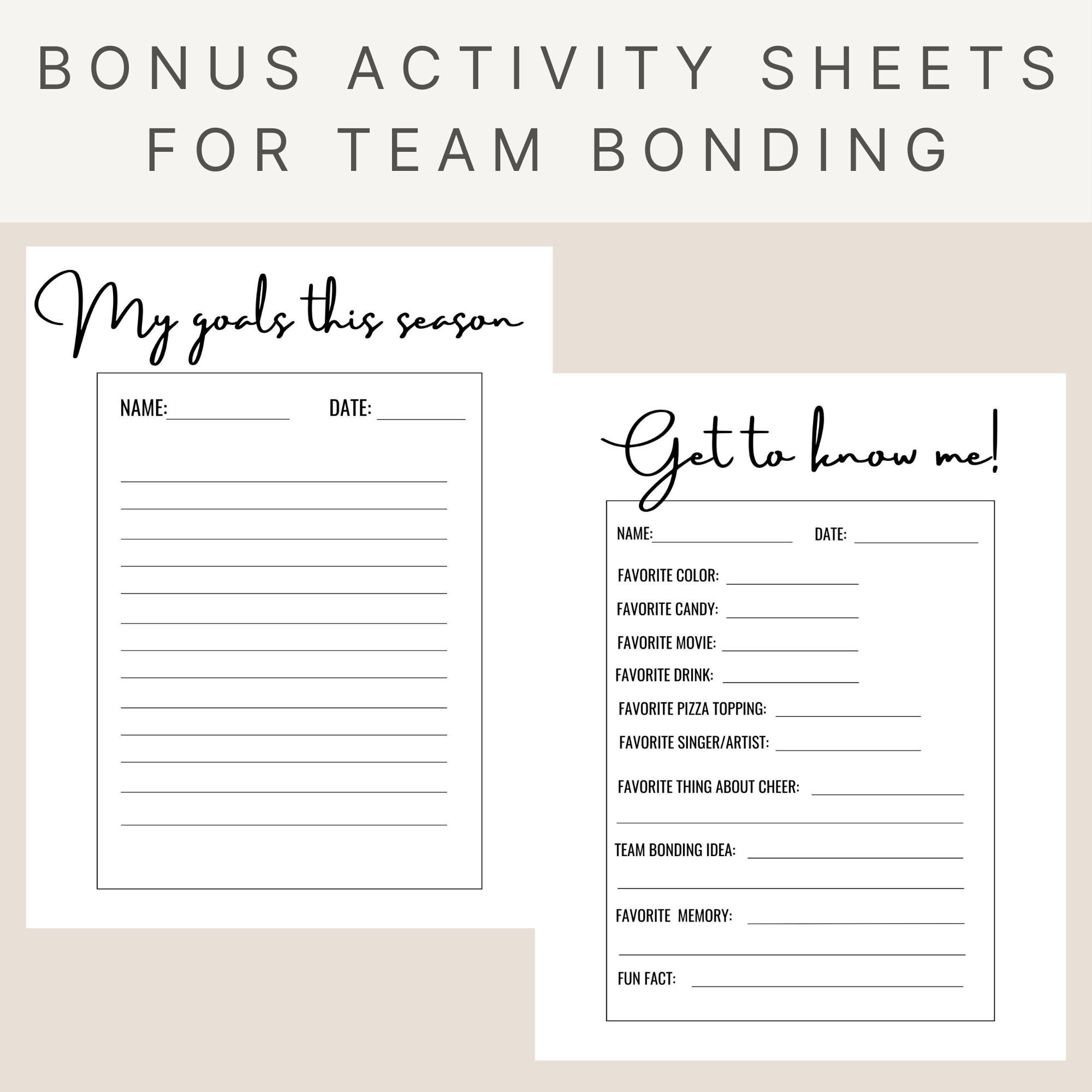 NEW Customizable Cheer Coach Planner Bundle/cheerleading Planner for ...