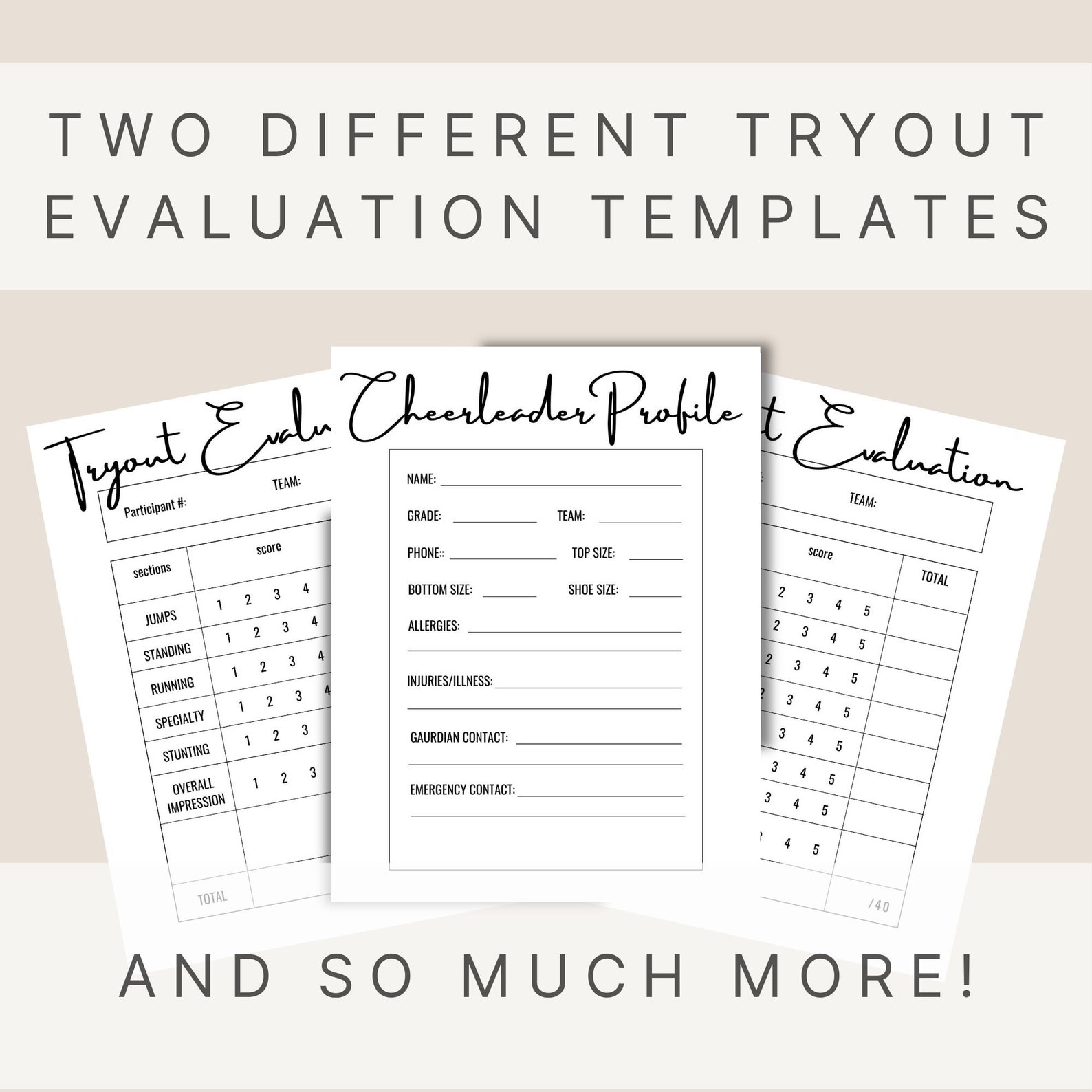 NEW Customizable Cheer Coach Planner Bundle/cheerleading Planner for ...